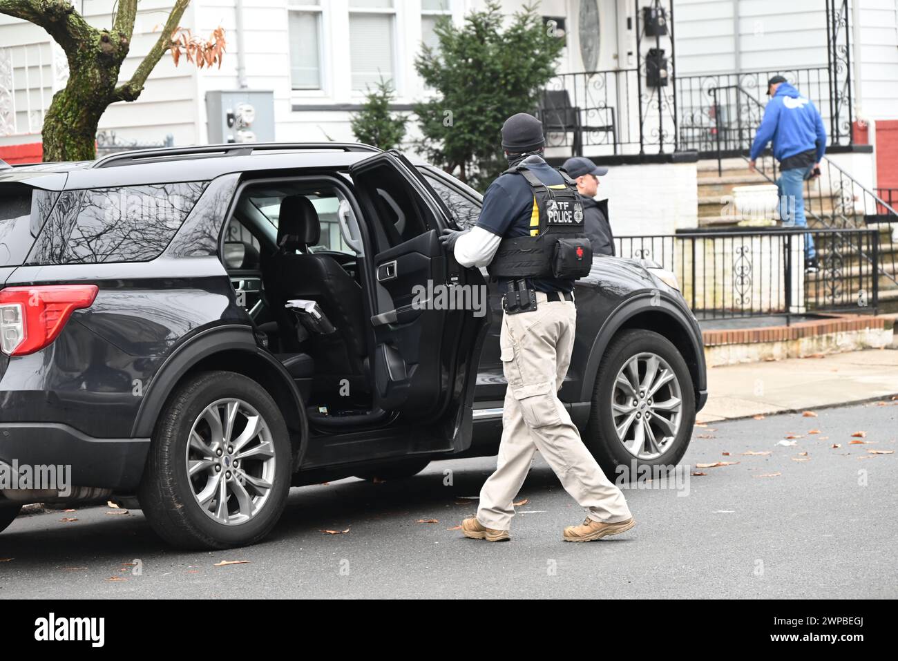 Newark, United States. 06th Mar, 2024. ATF agents at a residence ...