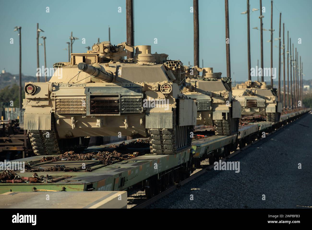 M1A1 Abrams assigned to 1st Battalion, 12th Cavalry Regiment, 3rd ...