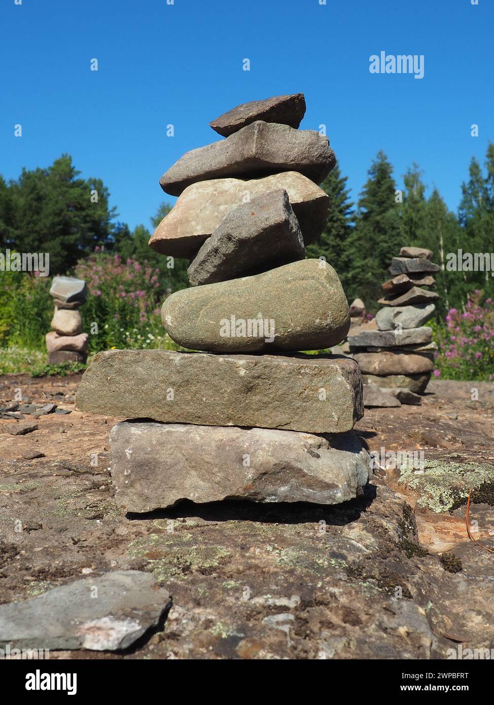 Seid, a sacred object of the North European peoples Saami Lapps. Tour ...