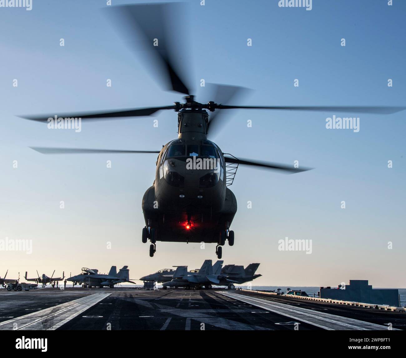 240114-N-PQ495-1248 SOUTH CHINA SEA (Jan. 14, 2024) A CH-47F Chinook ...