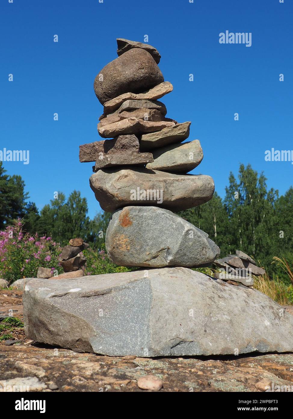 Seid, a sacred object of the North European peoples Saami Lapps. Tour ...