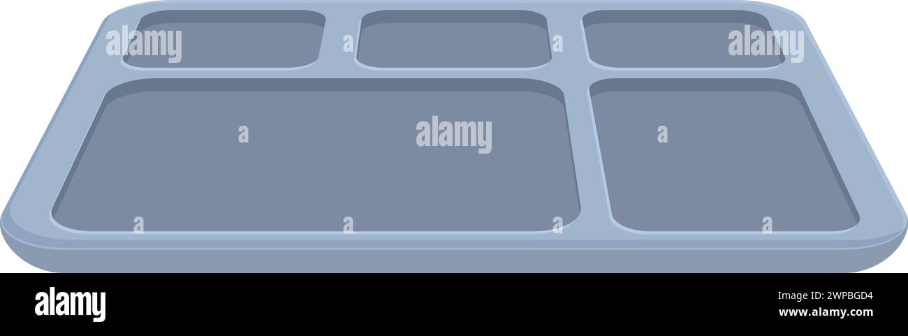 Plastic food tray icon cartoon vector. Service culinary. Product style ...