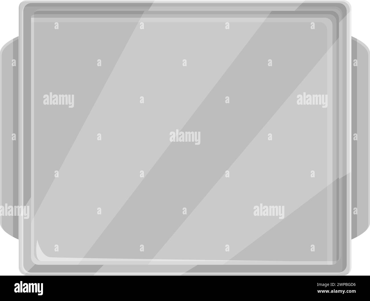 Steel meal tray icon cartoon vector. Culinary takeout. Design object ...