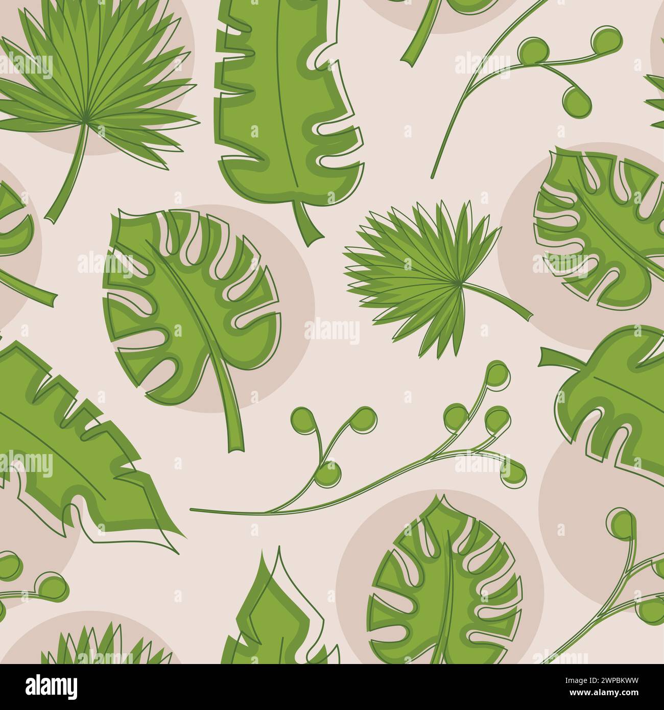 Colored leaves pattern background Wallpaper Vector Stock Vector Image ...