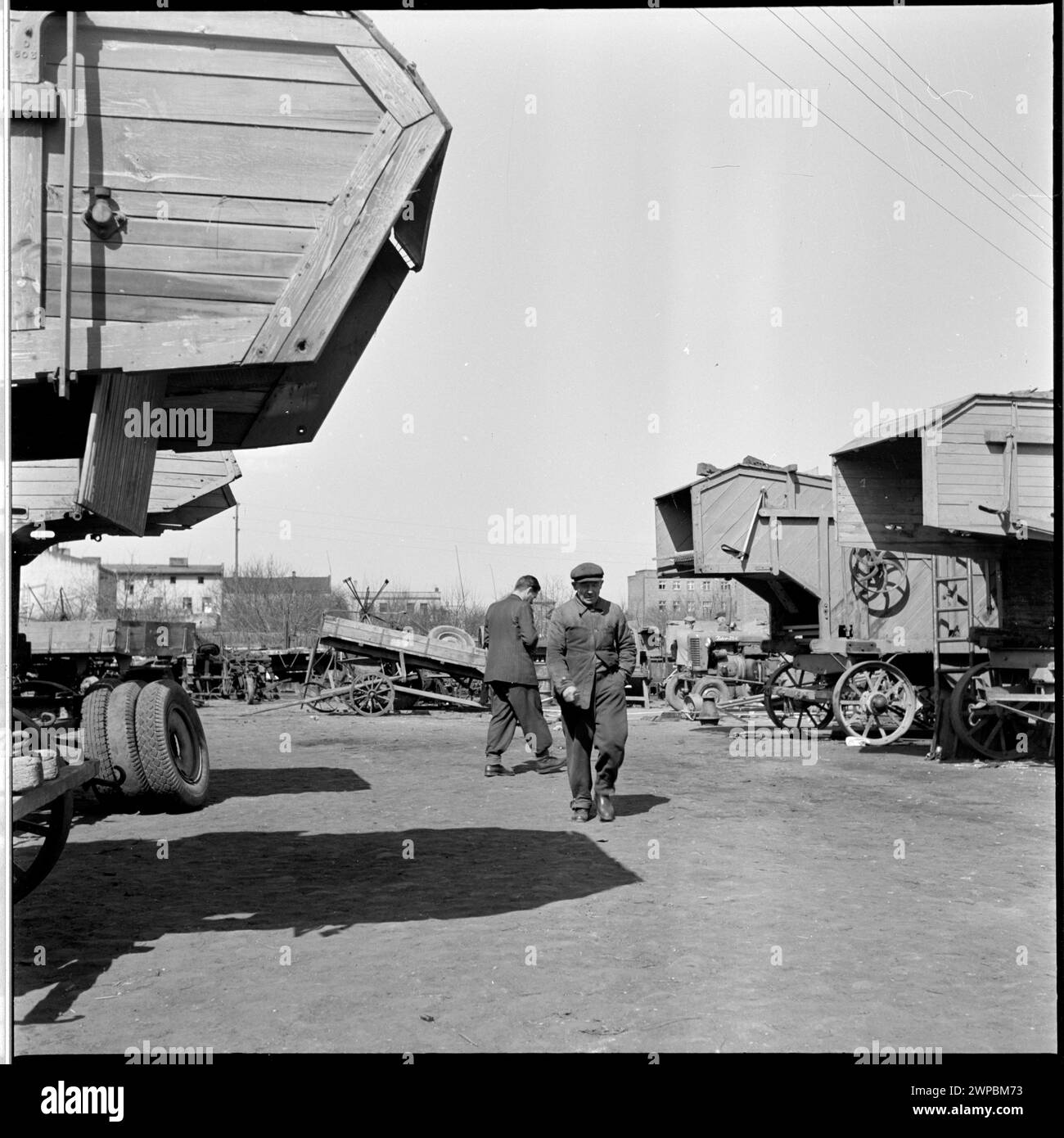 Machine park at the State Fire Service in Karsk Pyrzycki; from a series ...