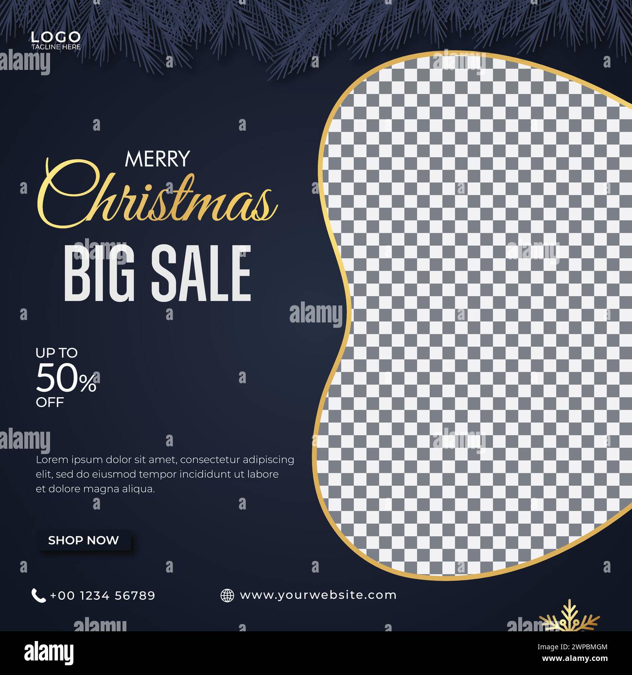 Ornament social media post Stock Vector Images - Alamy