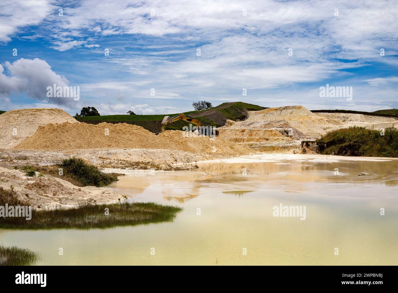 Gigantic kaolin mine, extraction of porcelain clay Stock Photo - Alamy