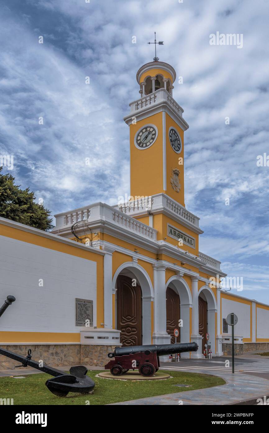 The 18th century Cartagena Military Arsenal, shipyard and base for the ...