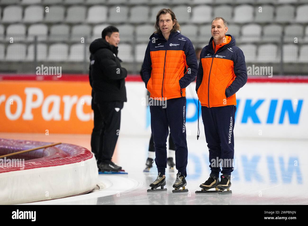 Inzell, Germany. 06th Mar, 2024. INZELL, GERMANY - MARCH 6: Gerard van Veld, Dennis van der Gun ...