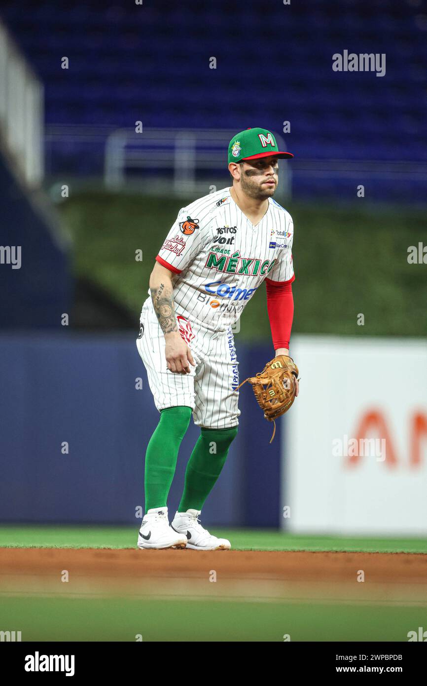 MIAMI, FLORIDA - FEBRUARY 2: Juan Carlos Gamboa of Naranjeros de ...