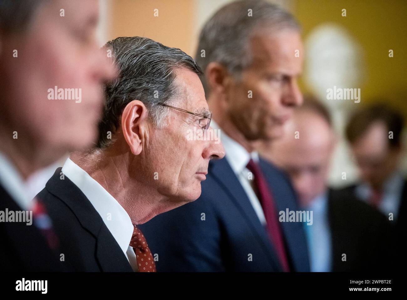 United States Senator John Barrasso (Republican of Wyoming), left, and ...