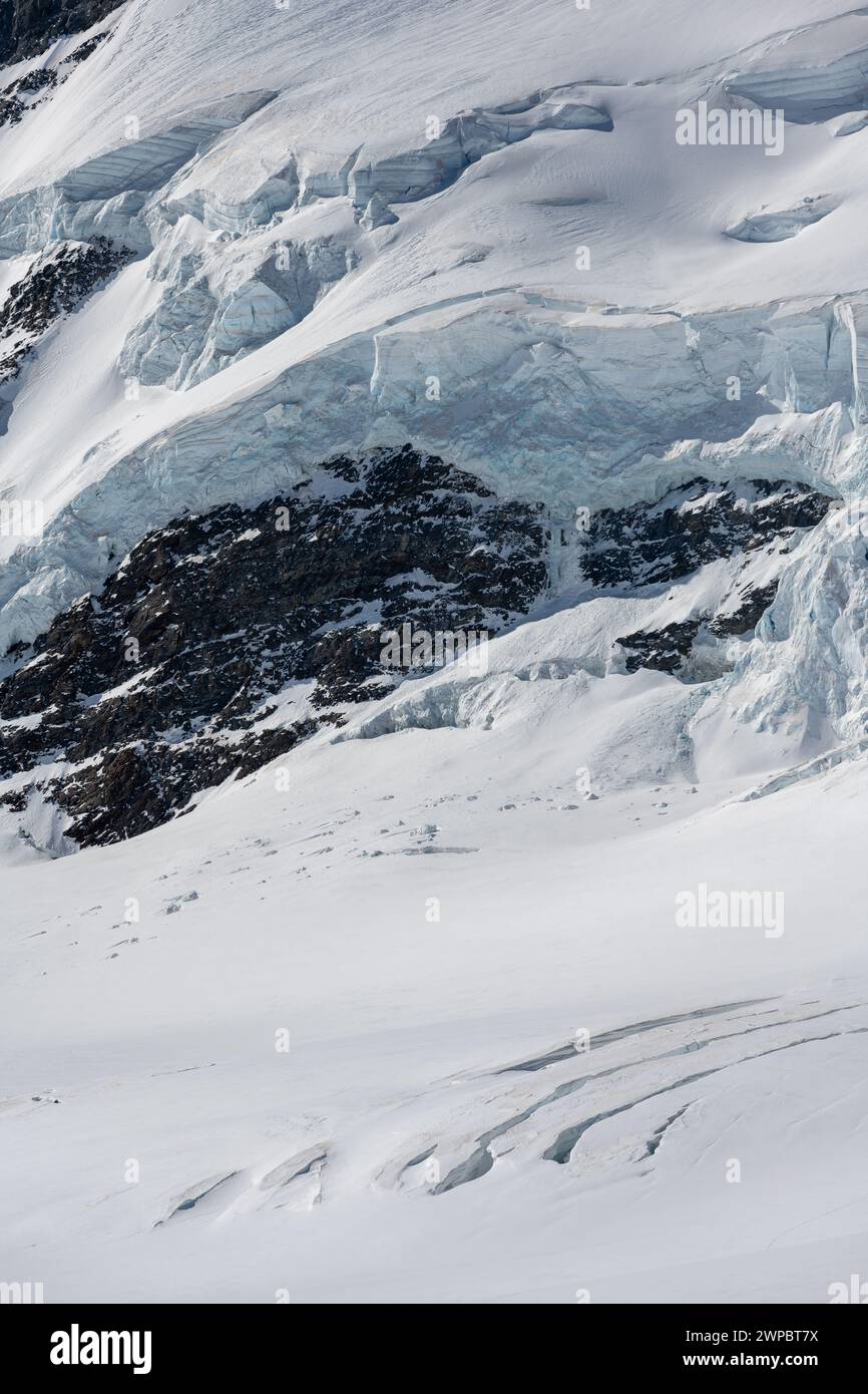 Top of Europe, Sphinx observatory at the top of Junfrau in Switzerland ...