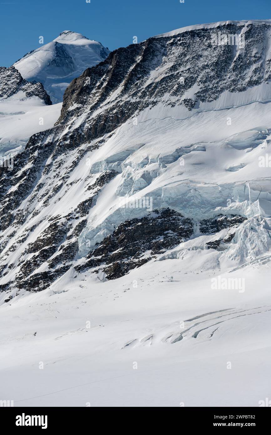 Top of Europe, Sphinx observatory at the top of Junfrau in Switzerland ...
