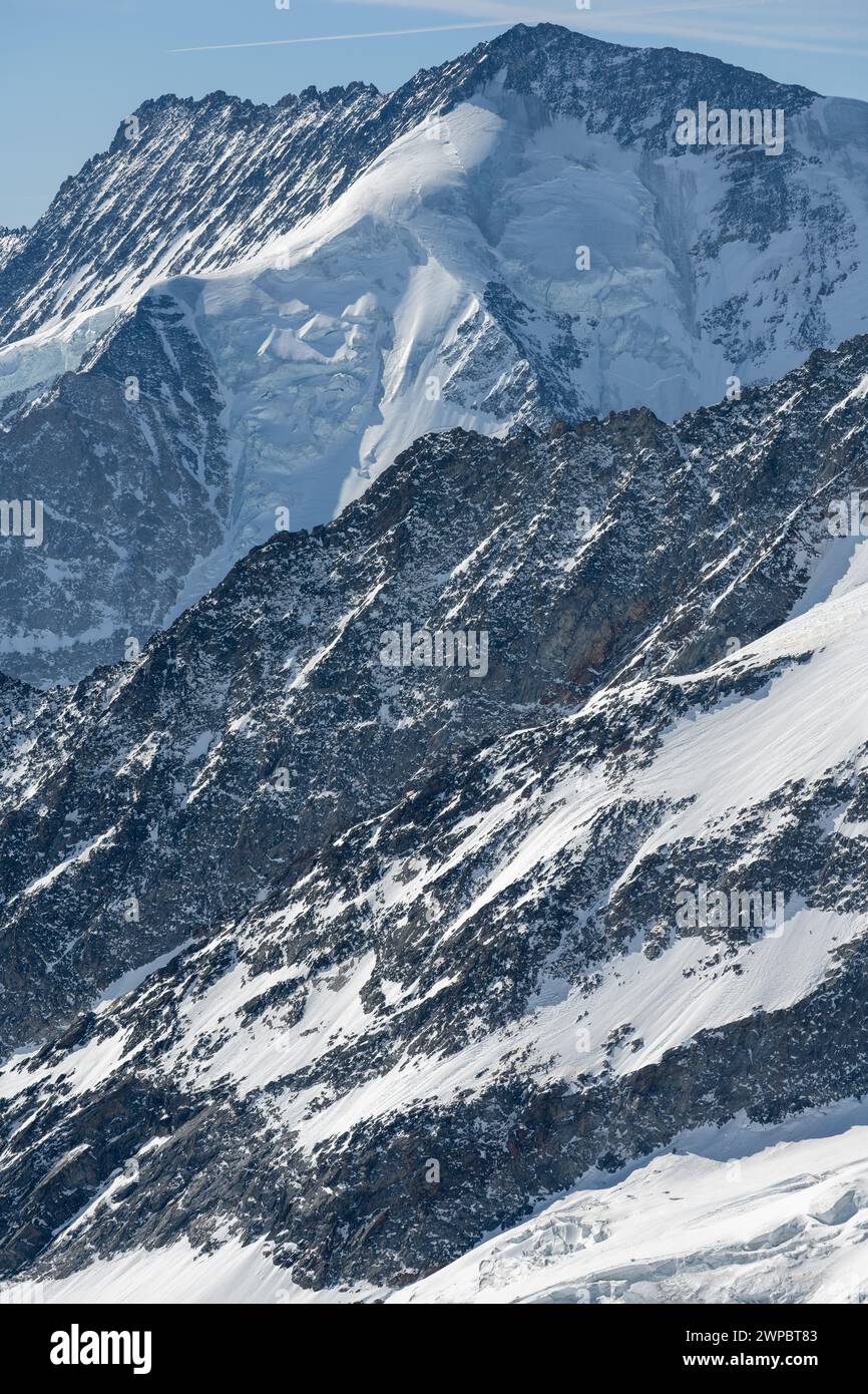 Top of Europe, Sphinx observatory at the top of Junfrau in Switzerland ...