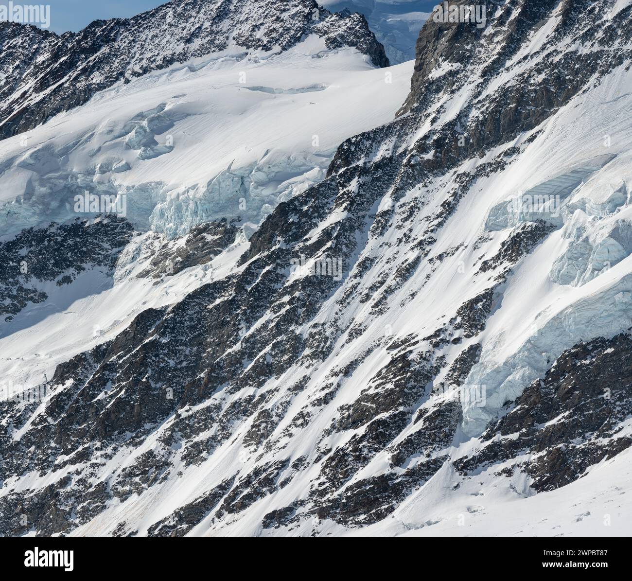 Top of Europe, Sphinx observatory at the top of Junfrau in Switzerland ...