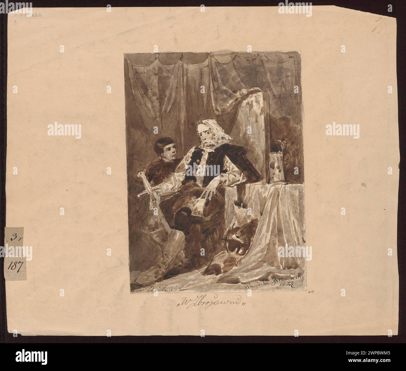 Drawing by Wandalin Strza Ecki from 1879 depicting children and ...