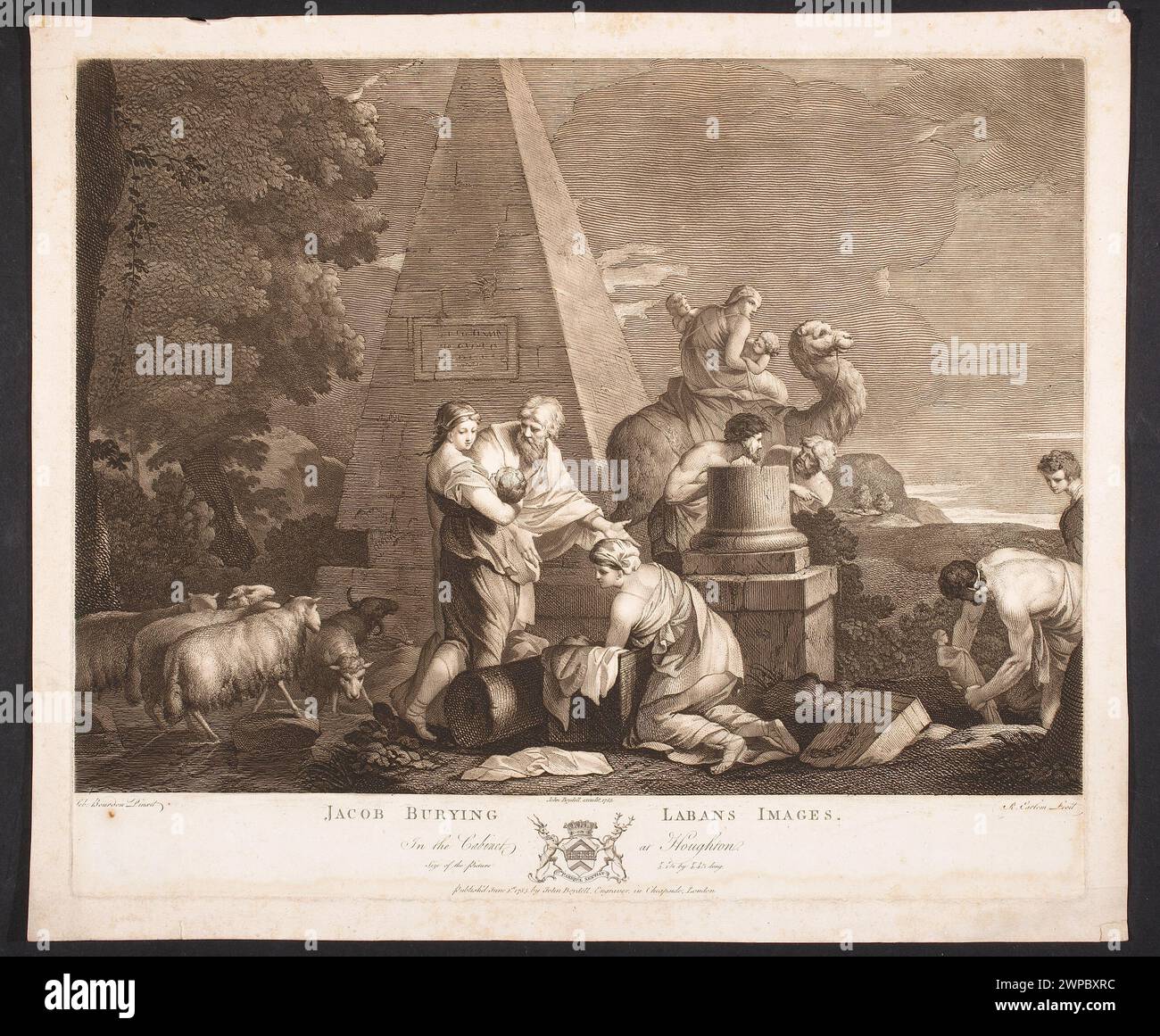 Jakub, a height of domestic deities belonged to Laban; Earlom, Richard ...