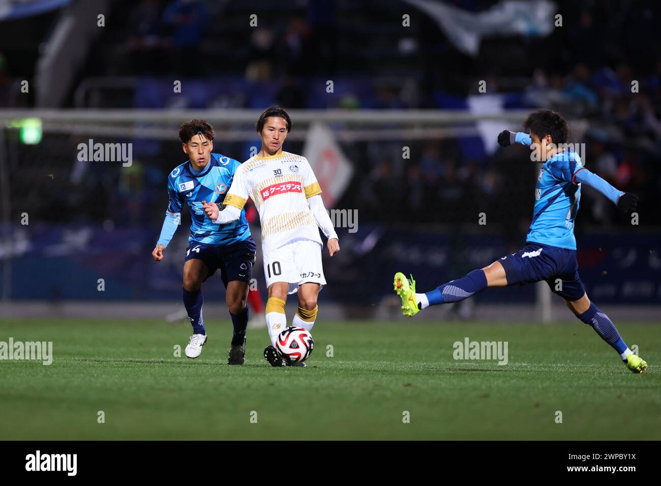 NHK Spring Mitsuzawa Football Stadium, Kanagawa, Japan. 6th Mar, 2024. Ryosuke Maeda (Hollyhock ...
