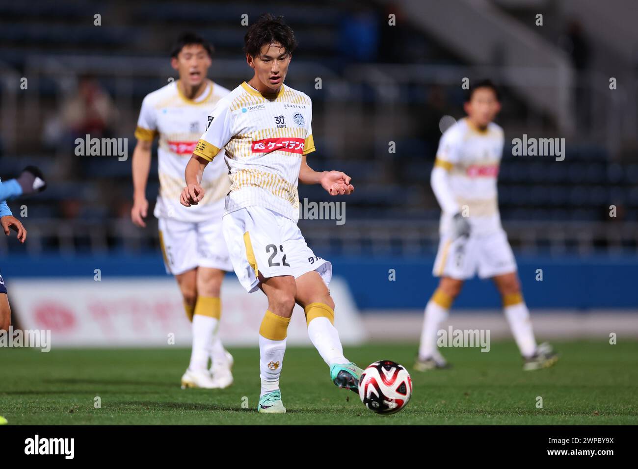 NHK Spring Mitsuzawa Football Stadium, Kanagawa, Japan. 6th Mar, 2024. Seiichiro Kubo (Hollyhock ...