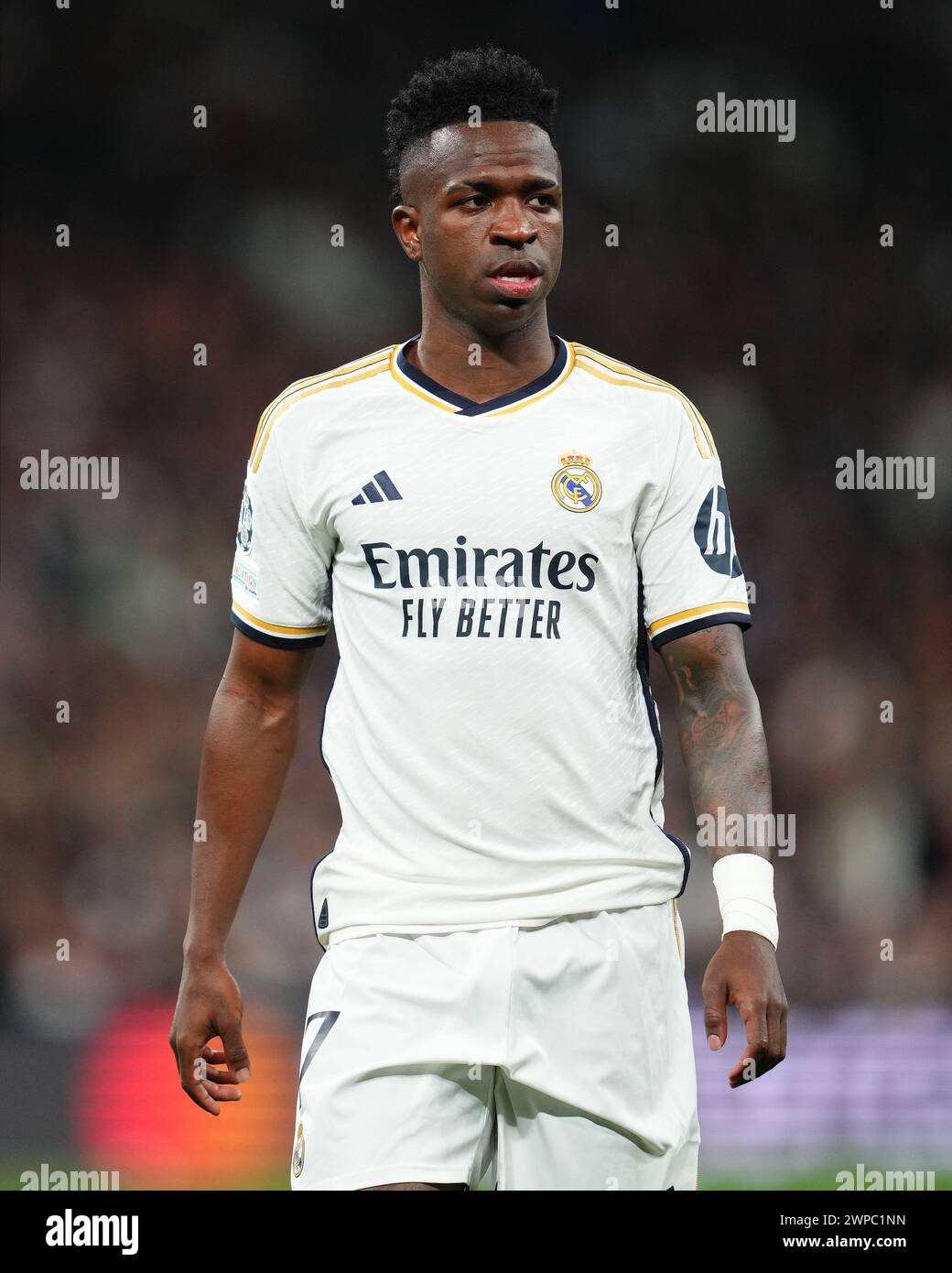 Madrid, Spain. 06th Mar, 2024. Vinicius Junior of Real Madridduring the ...