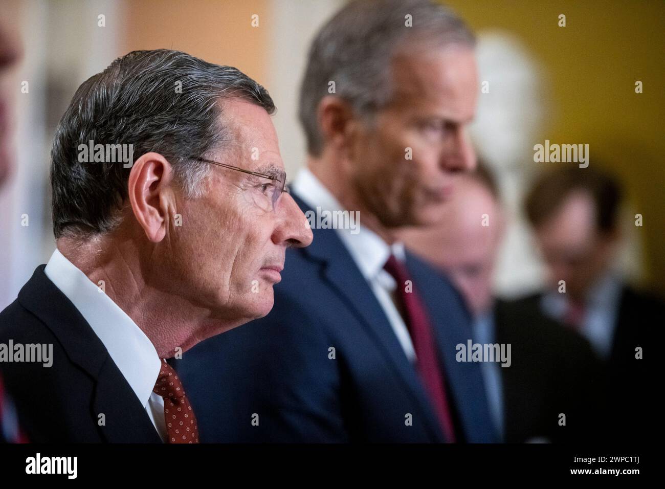 United States Senator John Barrasso (Republican of Wyoming), left, and ...
