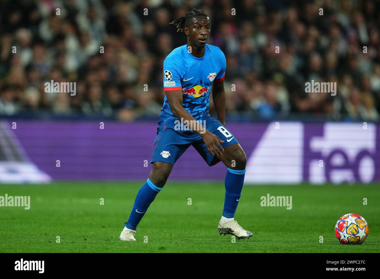 Madrid, Spain. 06th Mar, 2024. Amadou Haidara of RB Leipzigduring the ...