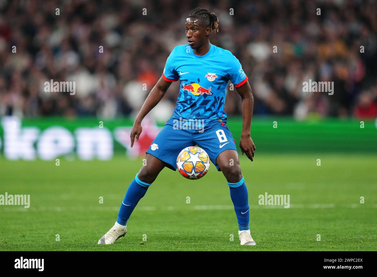Madrid, Spain. 06th Mar, 2024. Amadou Haidara of RB Leipzigduring the ...