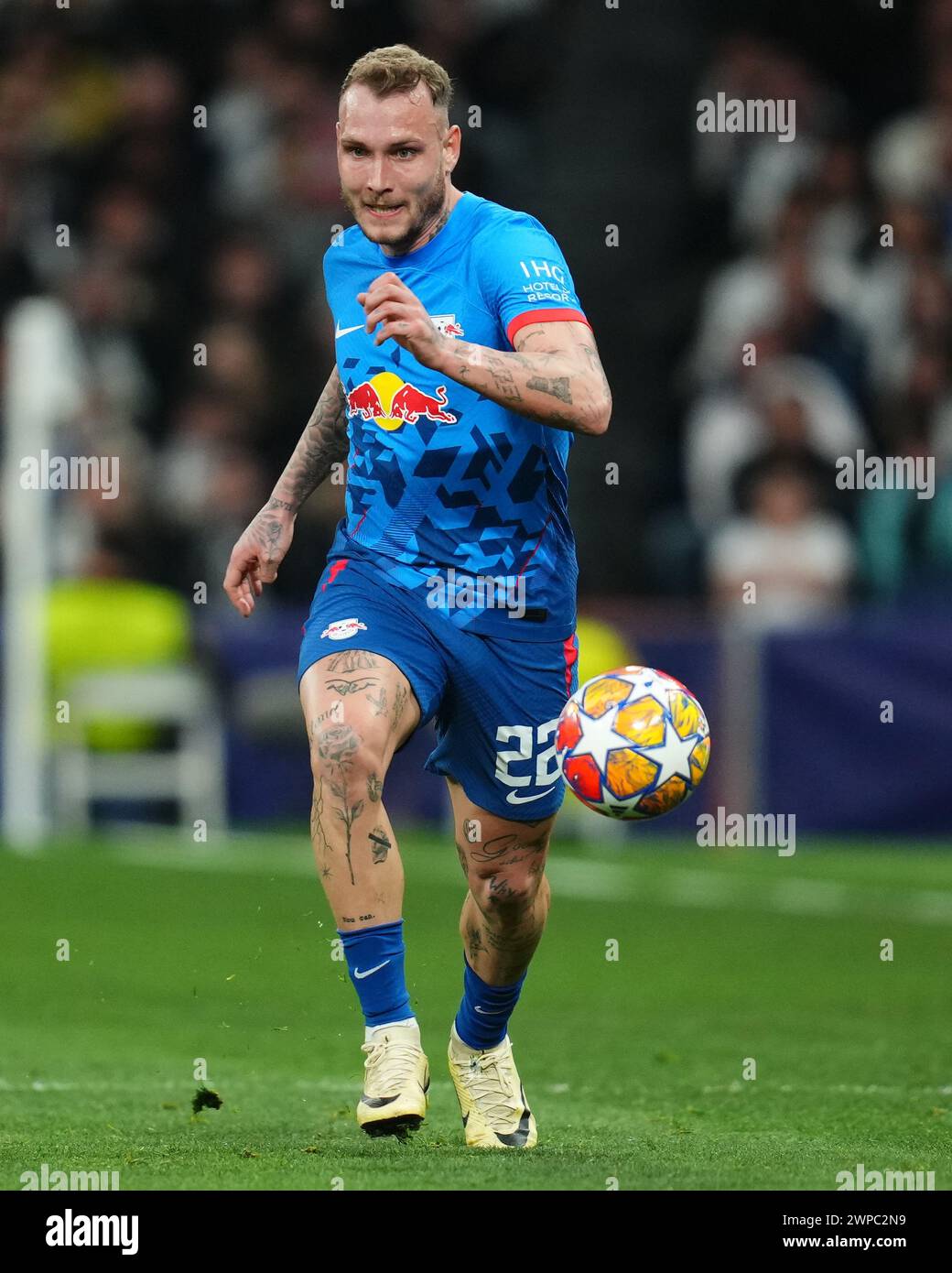 Madrid, Spain. 06th Mar, 2024. David Raum of RB Leipzigduring the UEFA ...