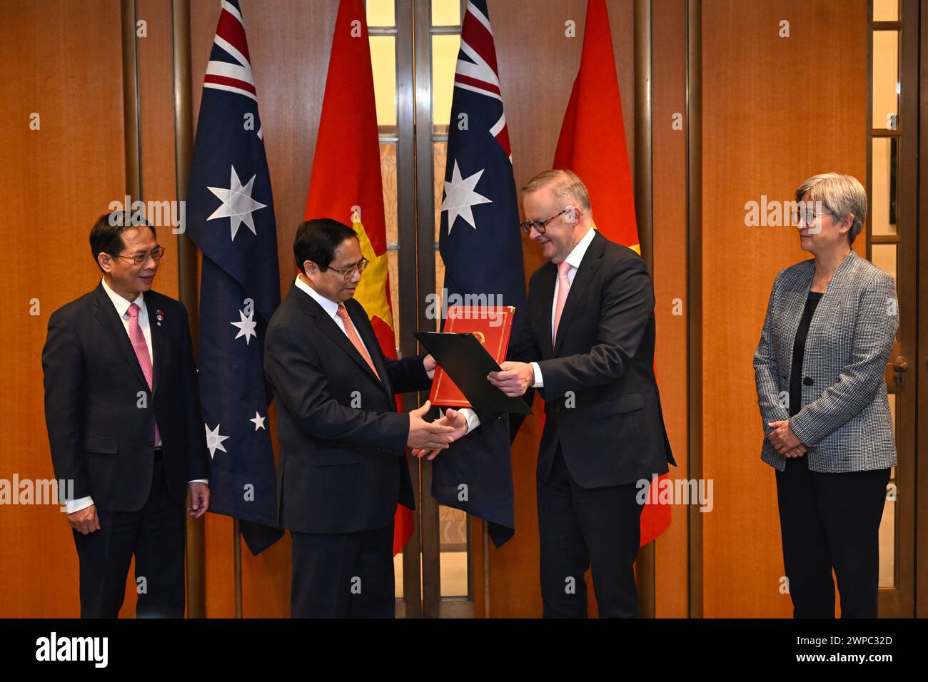 Canberra, Australia. 07th Mar, 2024. Australian Foreign Minister Penny ...