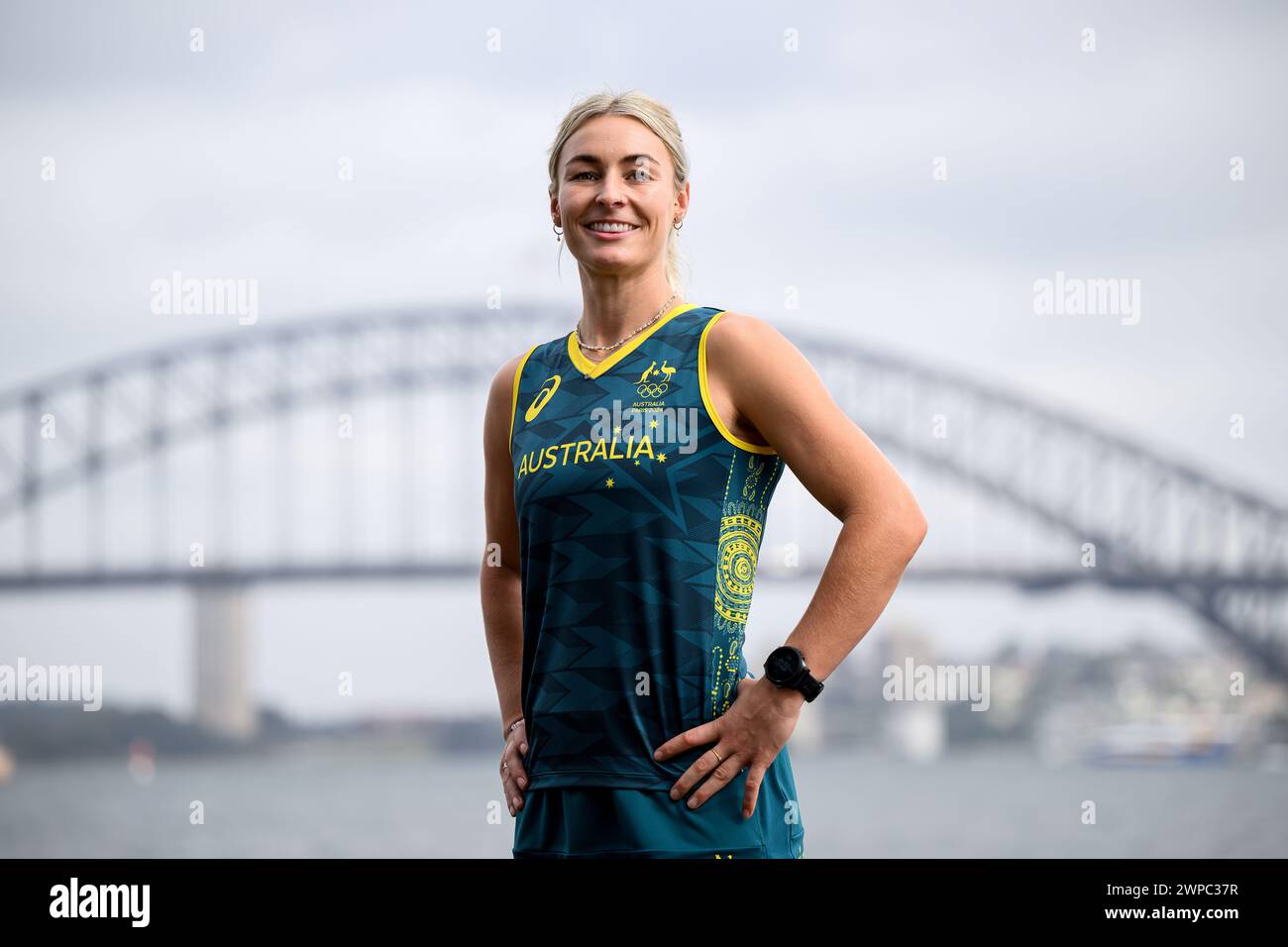 Sydney, Australia. 07th Mar, 2024. Hockey player Mariah Williams poses ...