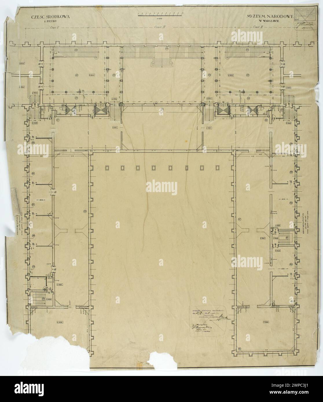 Warsaw. National Museum. Architectural and construction design ...