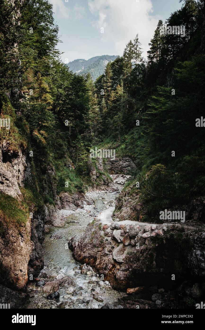 A little gorge in the Tyrolean Alps Stock Photo - Alamy