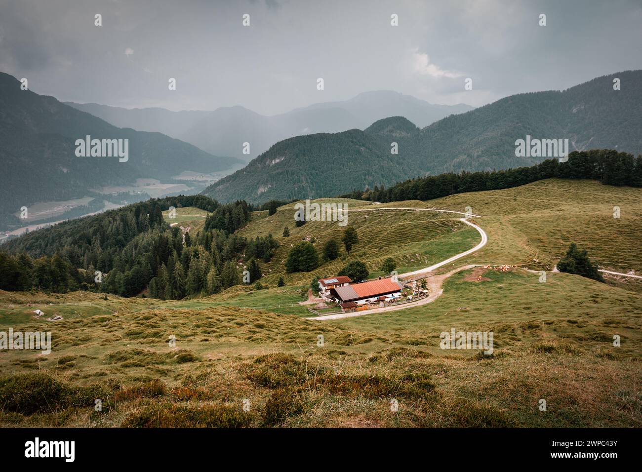 Hiking through the Tyrolean Alps in Austria Stock Photo - Alamy
