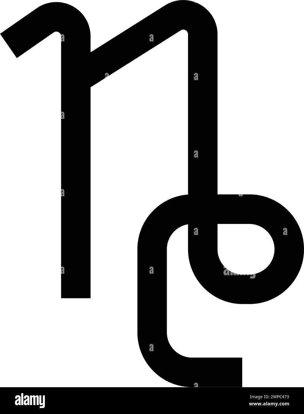 capricorn zodiac icon vector illustration design Stock Vector Image ...