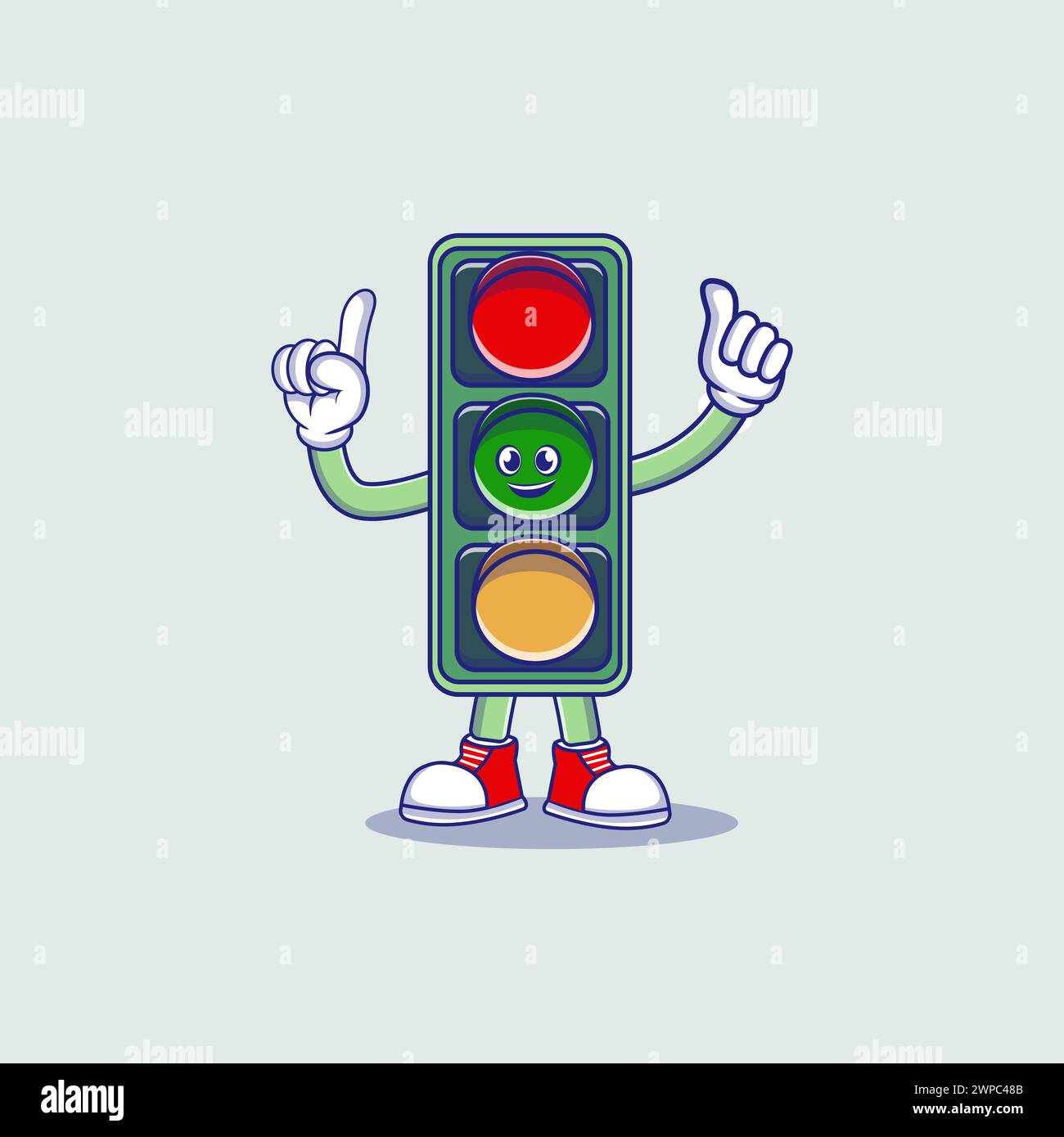 Traffic Light Cartoon Vector Icon Graphic Design illustration Stock ...