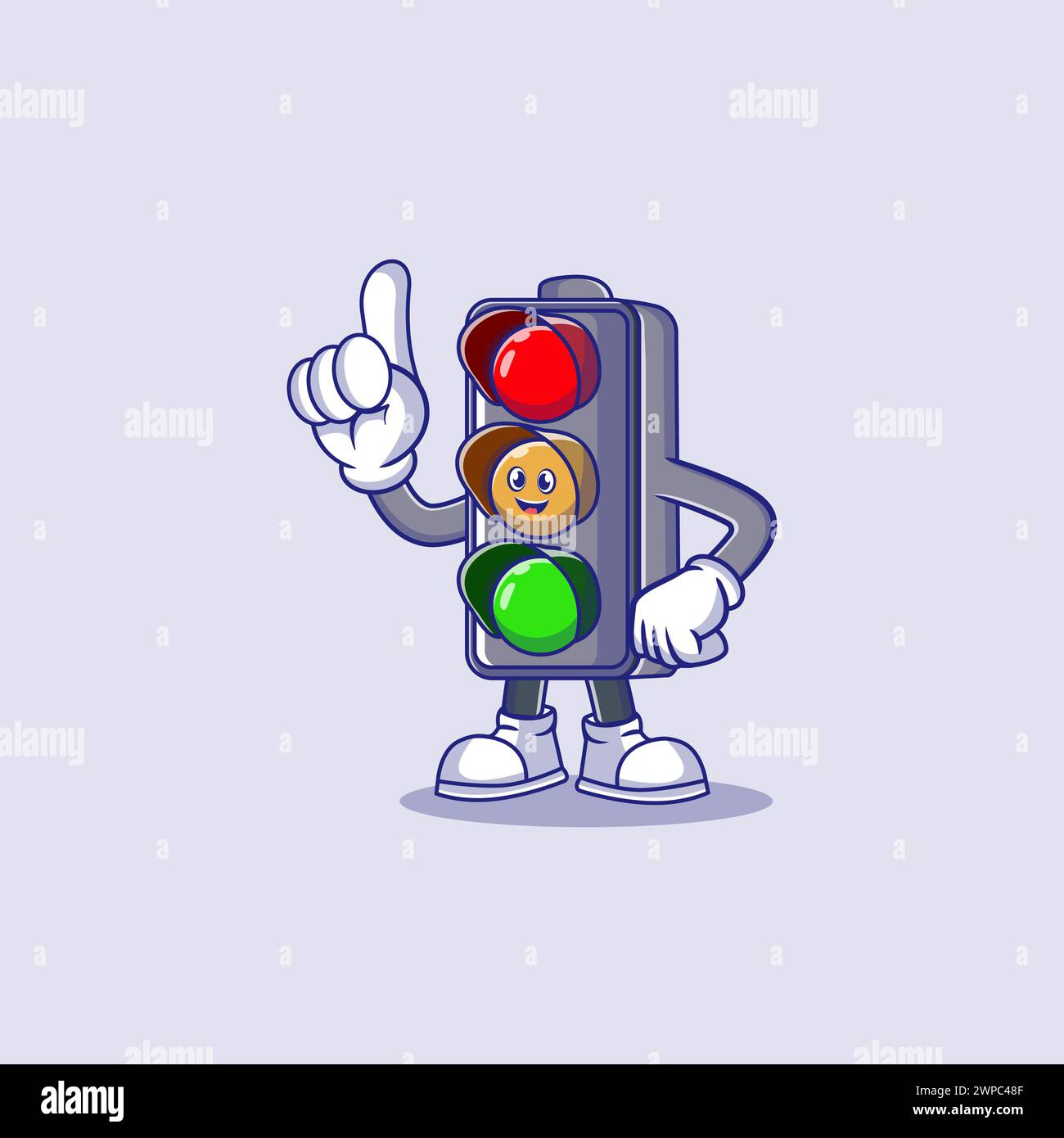 Traffic Light Cartoon Vector Icon Graphic Design illustration Stock ...