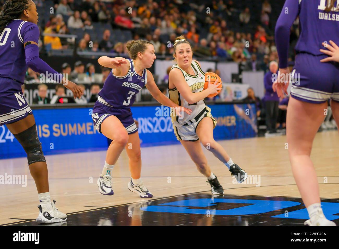 Minneapolis, Minnesota, USA. 6th Mar, 2024. Purdue Boilermakers guard ...