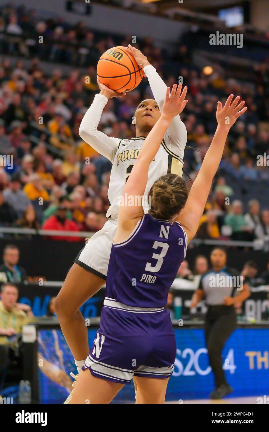 Minneapolis, Minnesota, USA. 6th Mar, 2024. Purdue Boilermakers guard ...