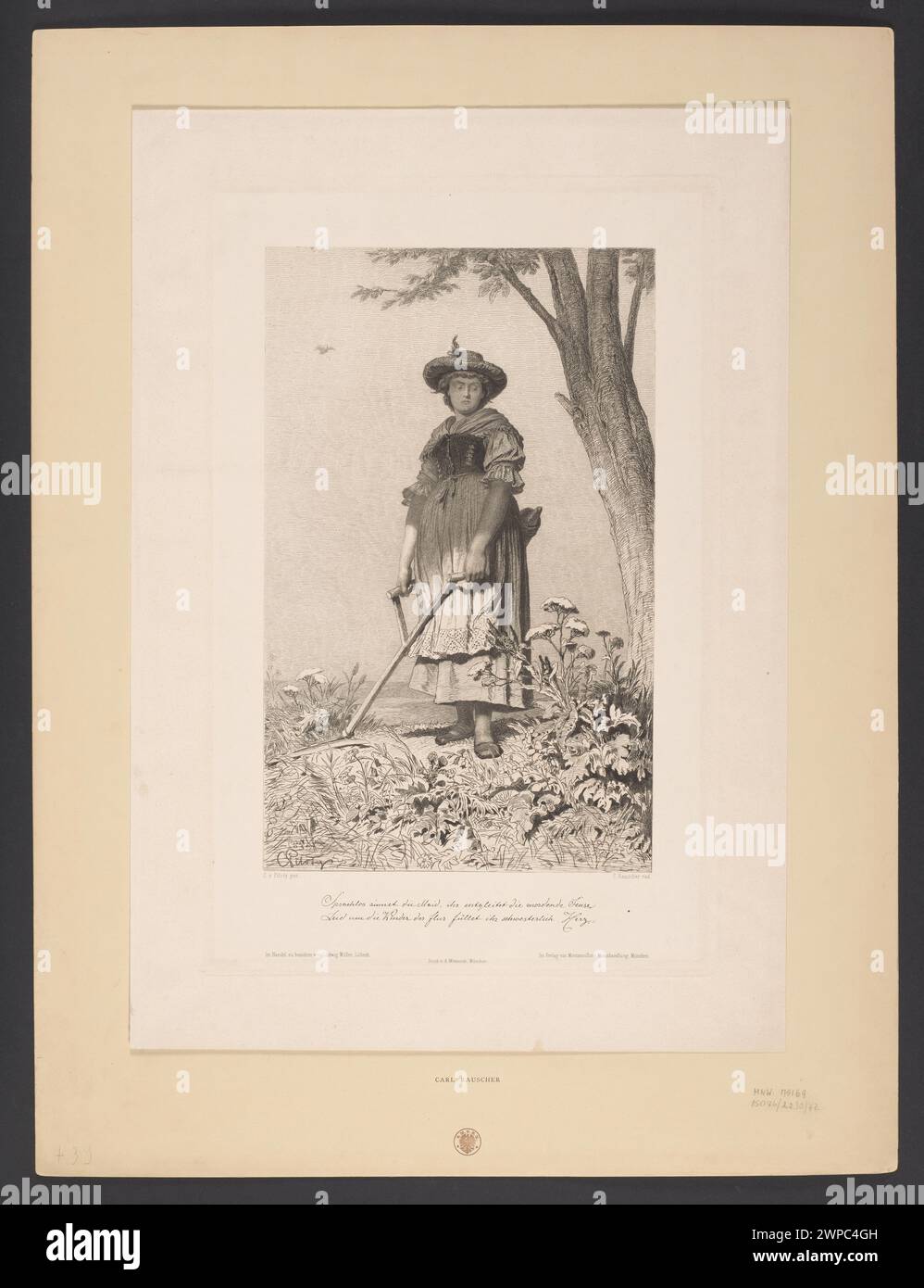 Print 'Without Words' by Karl Rauscher (1865) depicting pilots in ...