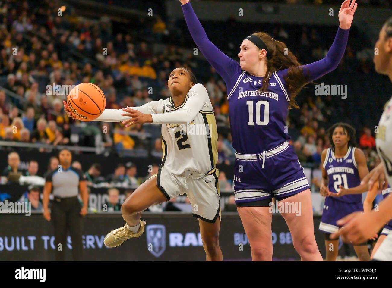 Minneapolis, Minnesota, USA. 6th Mar, 2024. Purdue Boilermakers guard ...
