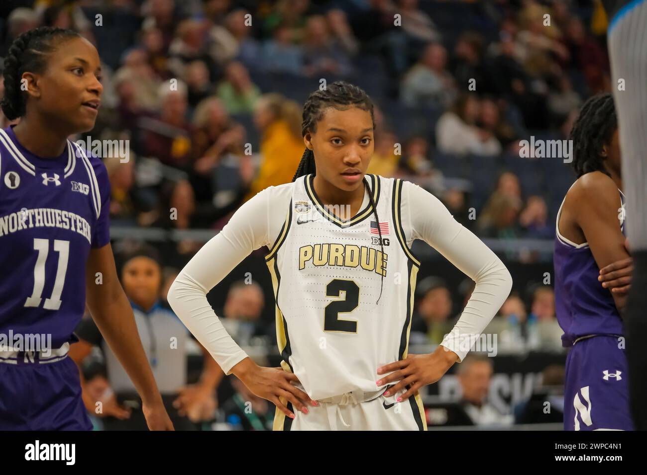 Minneapolis, Minnesota, USA. 6th Mar, 2024. Purdue Boilermakers guard ...