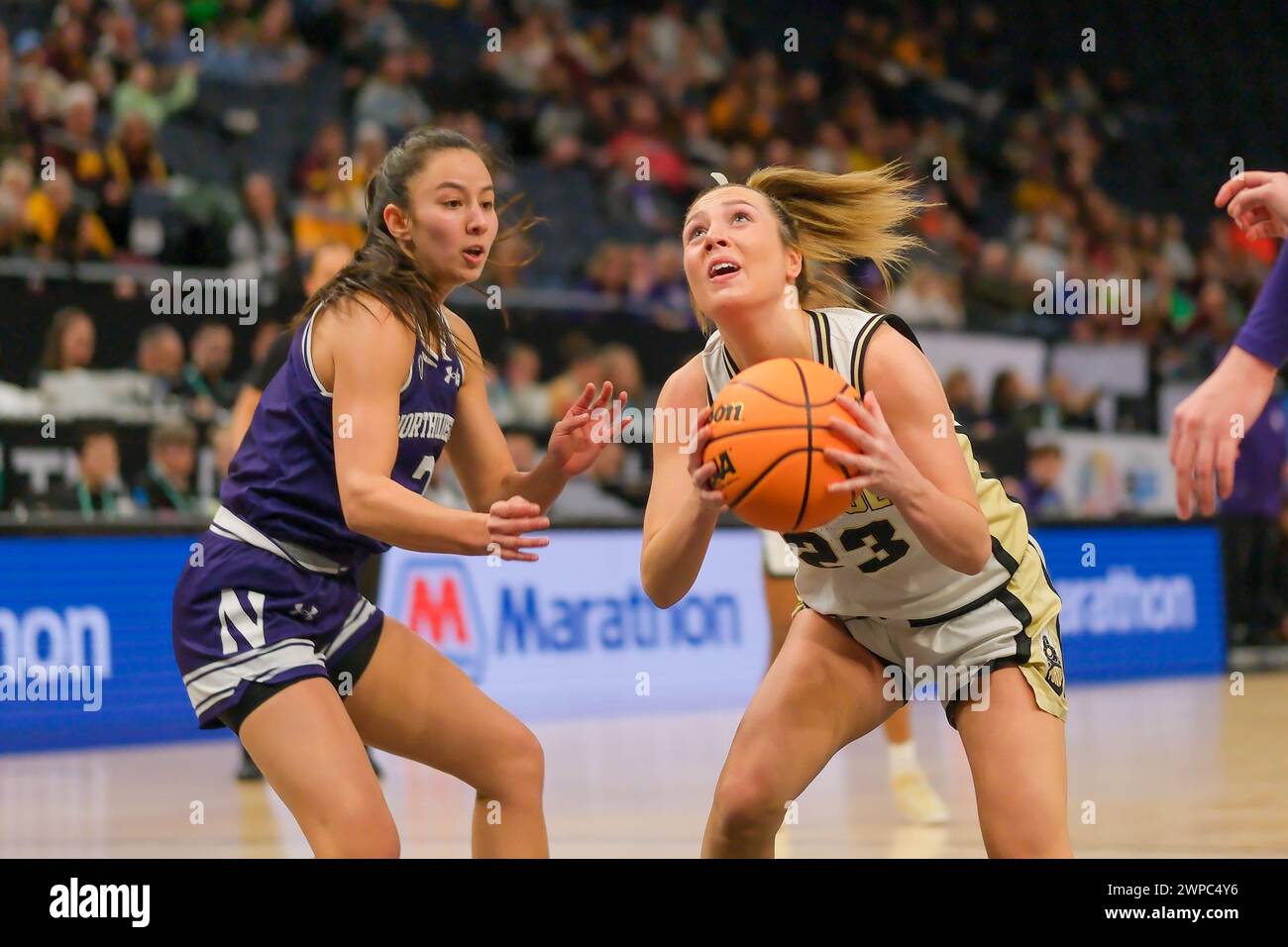 Minneapolis, Minnesota, USA. 6th Mar, 2024. Purdue Boilermakers guard ...
