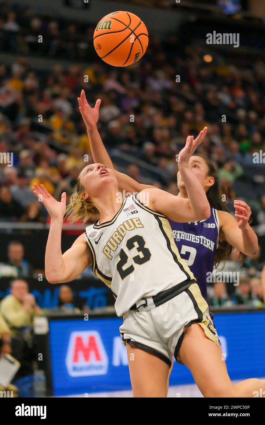 Minneapolis, Minnesota, USA. 6th Mar, 2024. Purdue Boilermakers guard ...