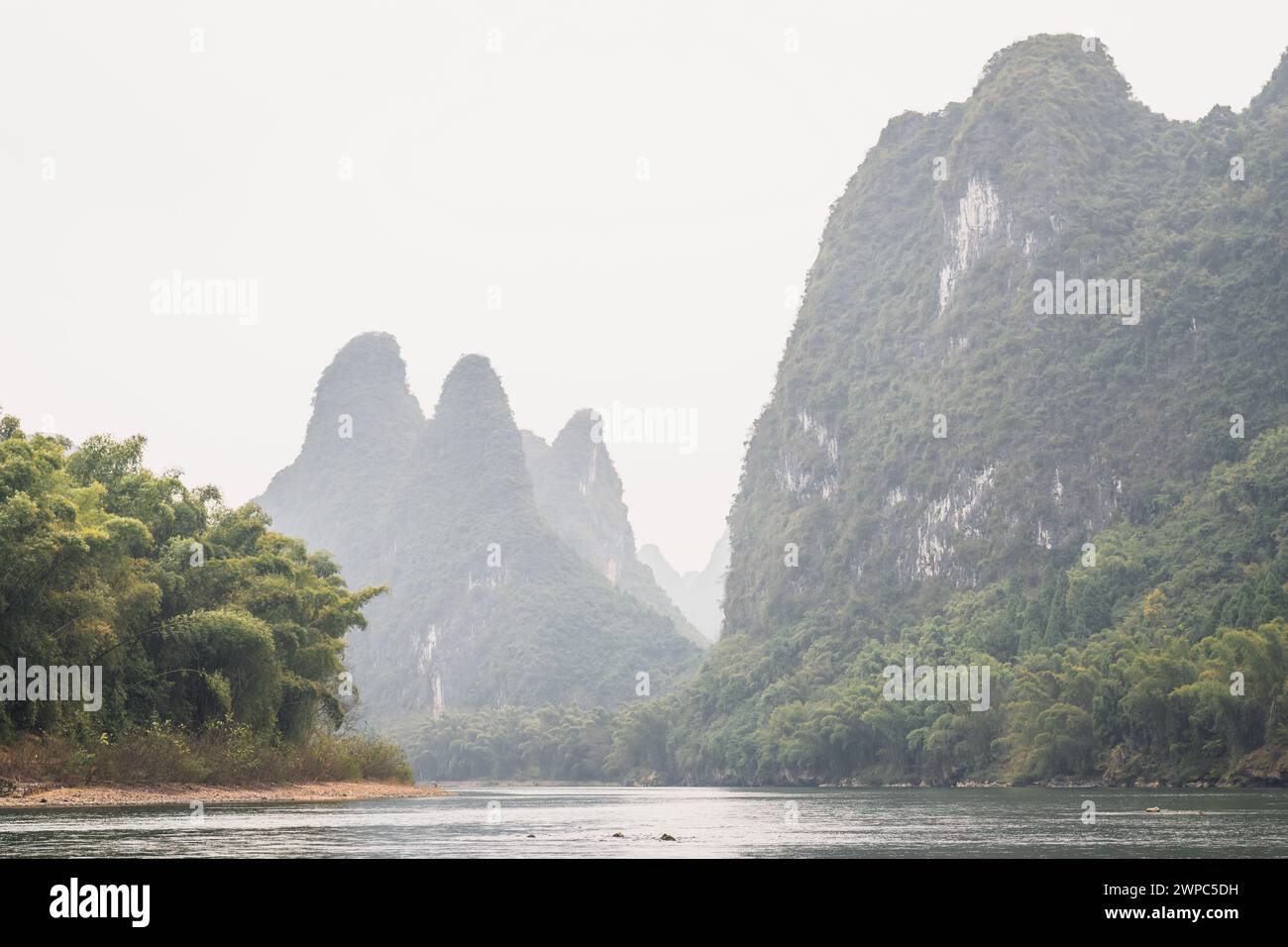 Landscape of Guilin, Karst mountains. Located near The Ancient Town of ...