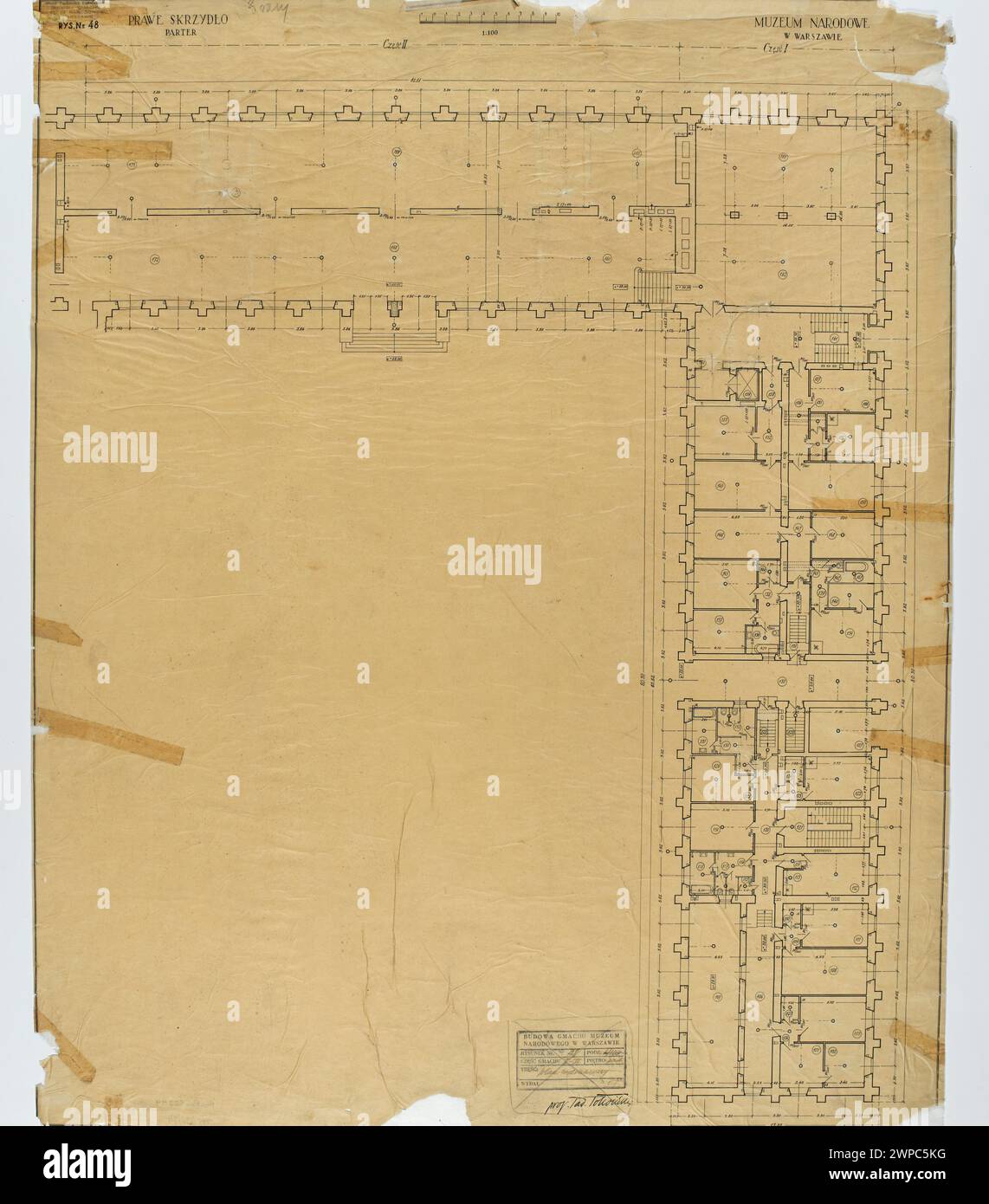 Warsaw. National Museum. Architectural and construction design ...