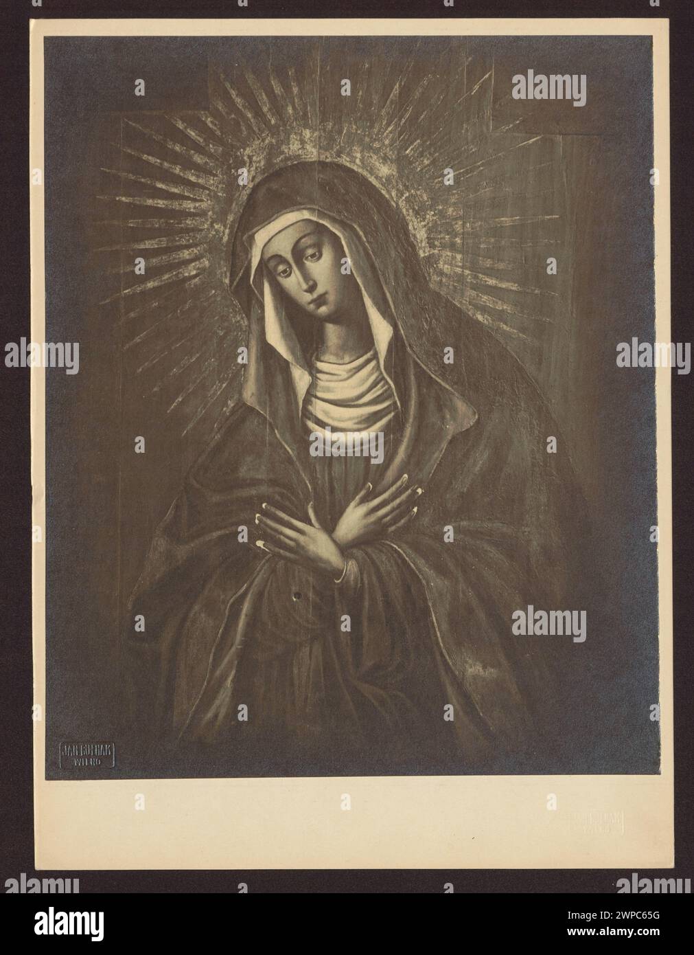 Vilnius. Image of Our Lady of Ostra Brama without a robe, all ...