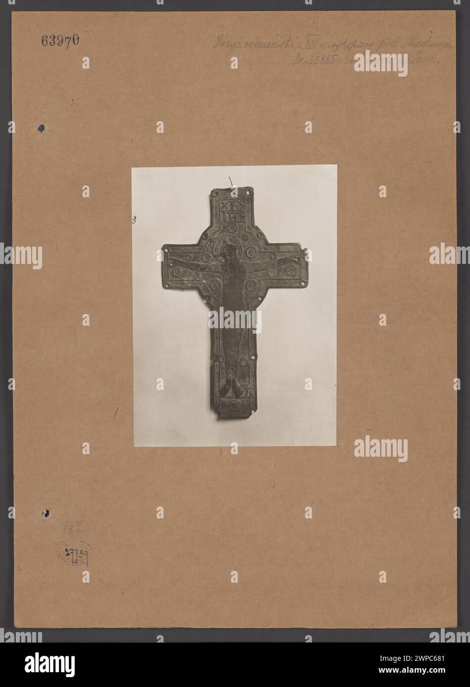 Cross from a liturgical book held by the National Museum in Warsaw ...
