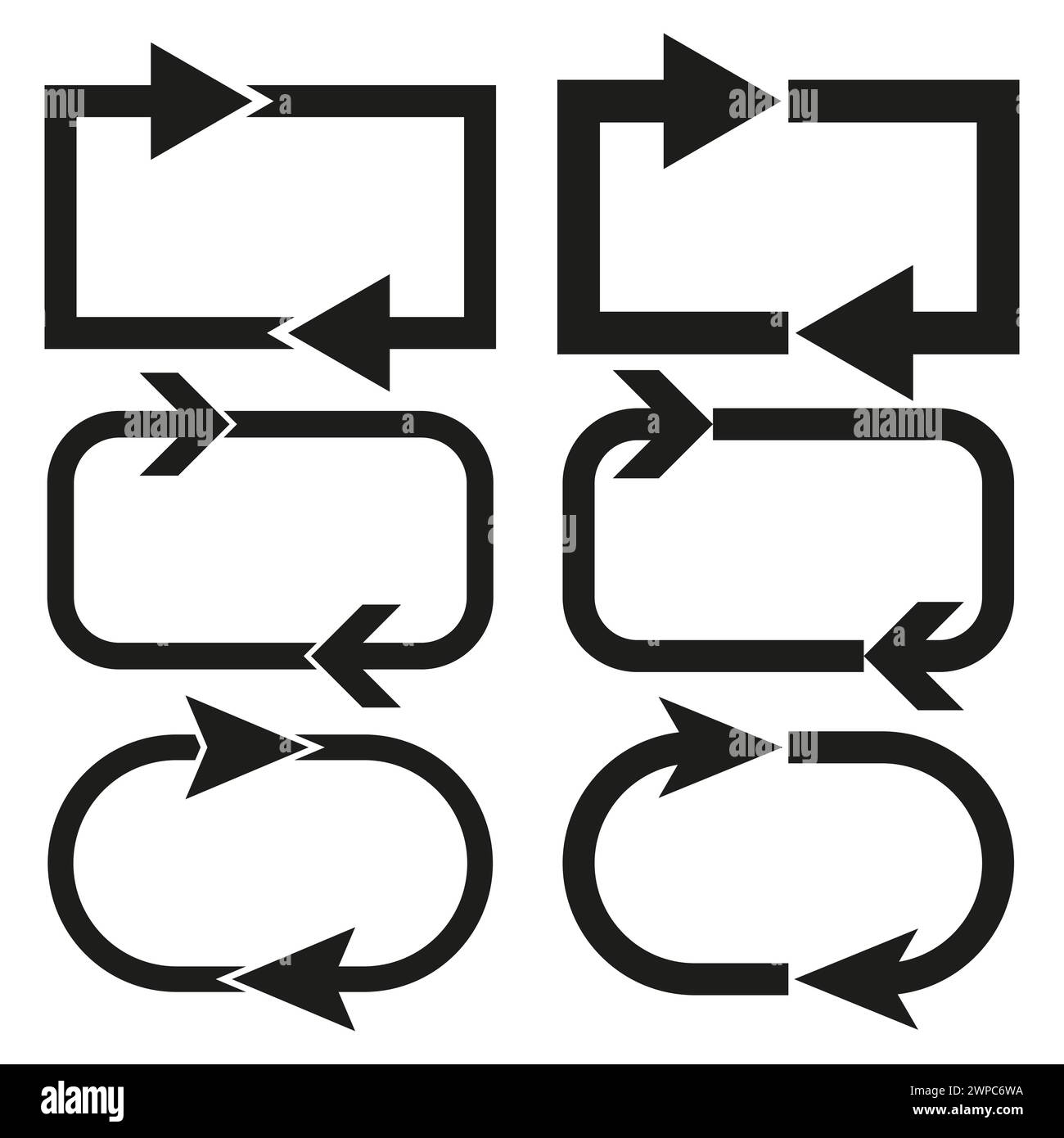 Icon exchange process. Arrows for data sync. Cycle synchronization symbol. Vector illustration ...