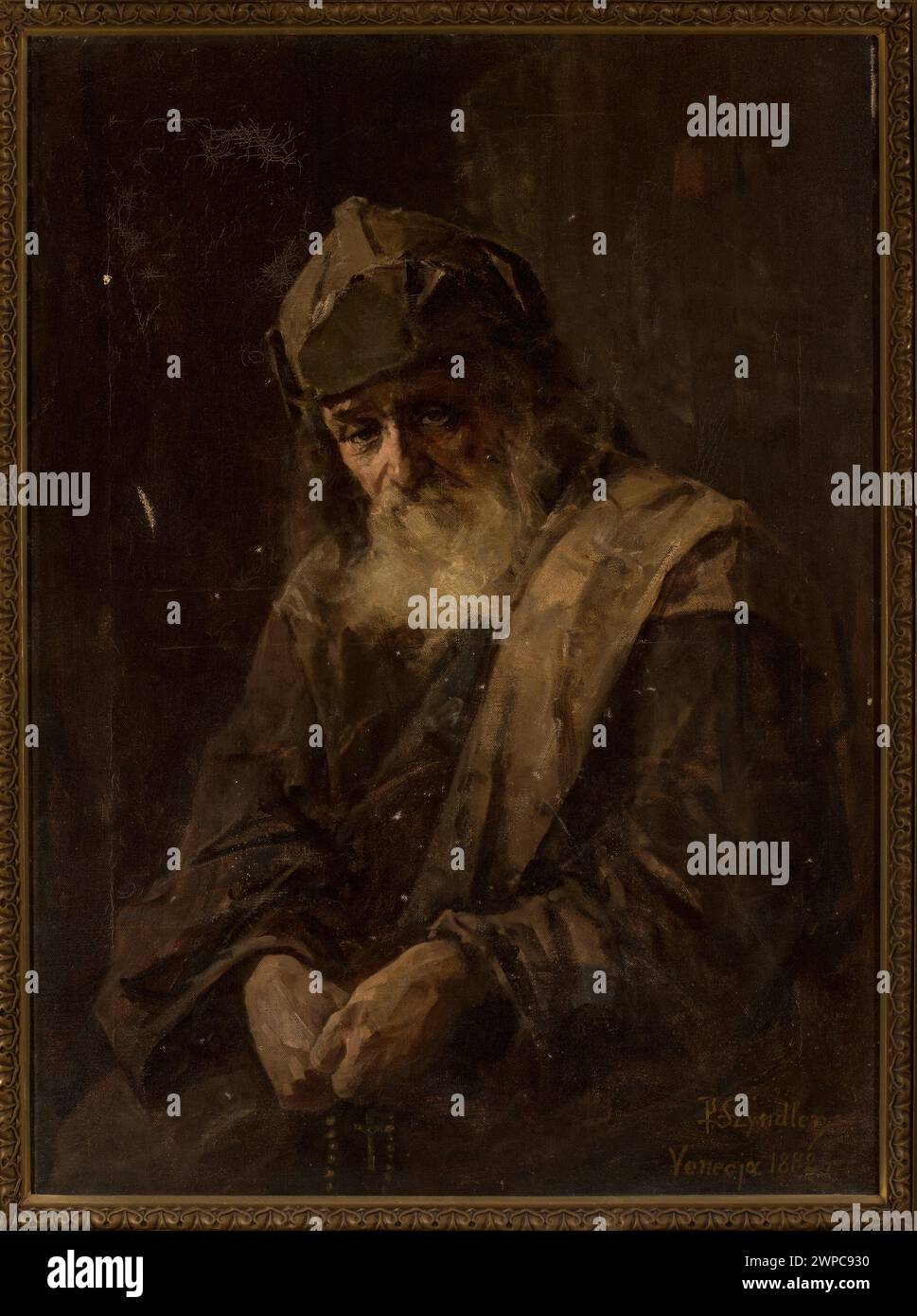 Portrait of a philosopher by Pantaleon Szyndler (1882), showing facial ...