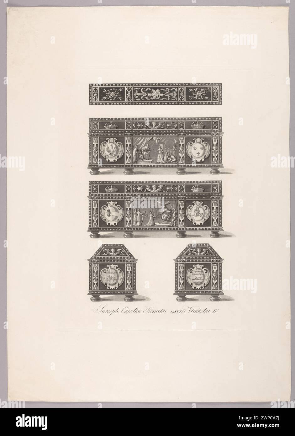 Illustration of Cecylia Renata's tomb in Ava IV, Krakow, featured in ...